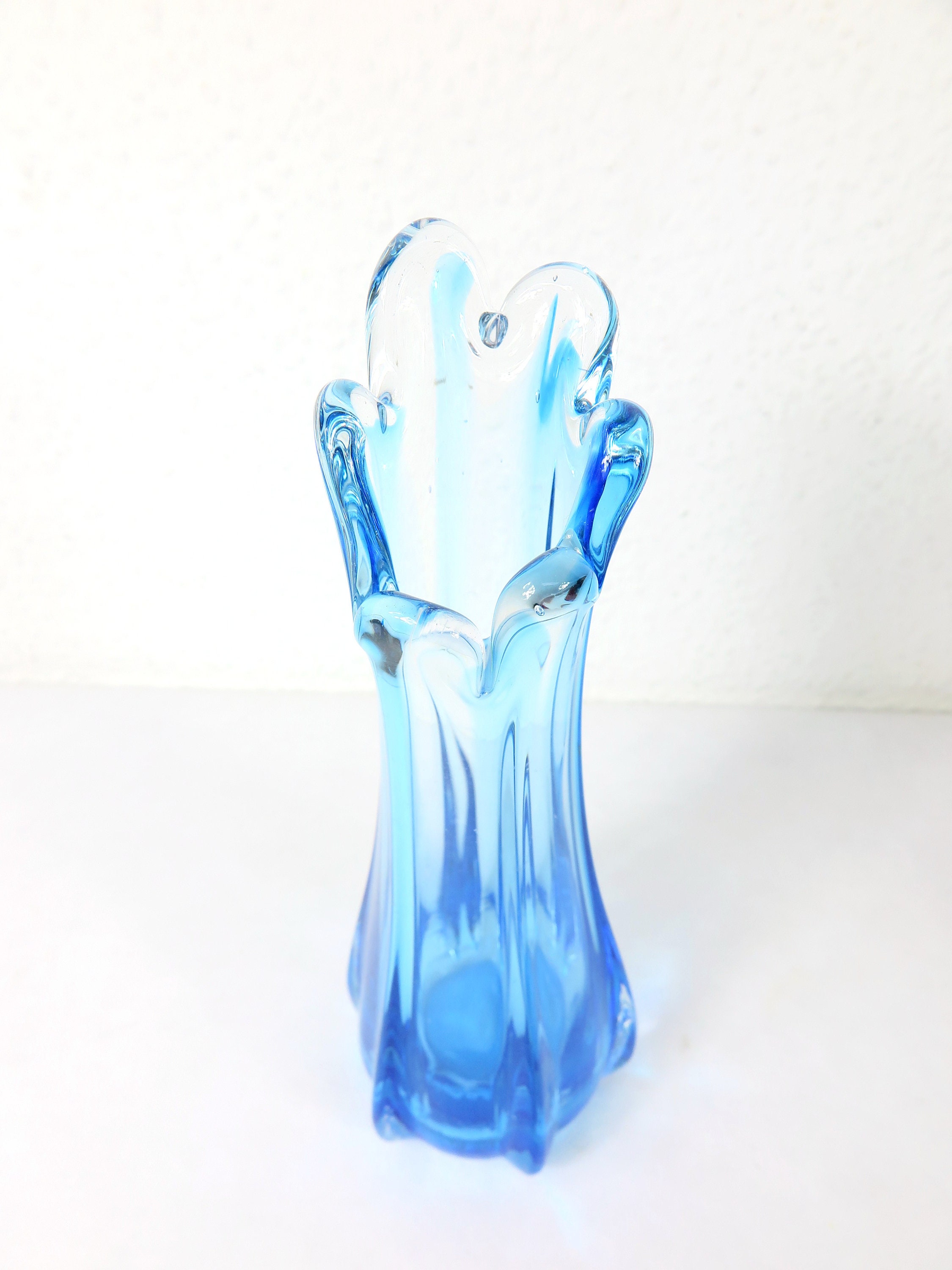 70s Murano Glass Vase - Etsy