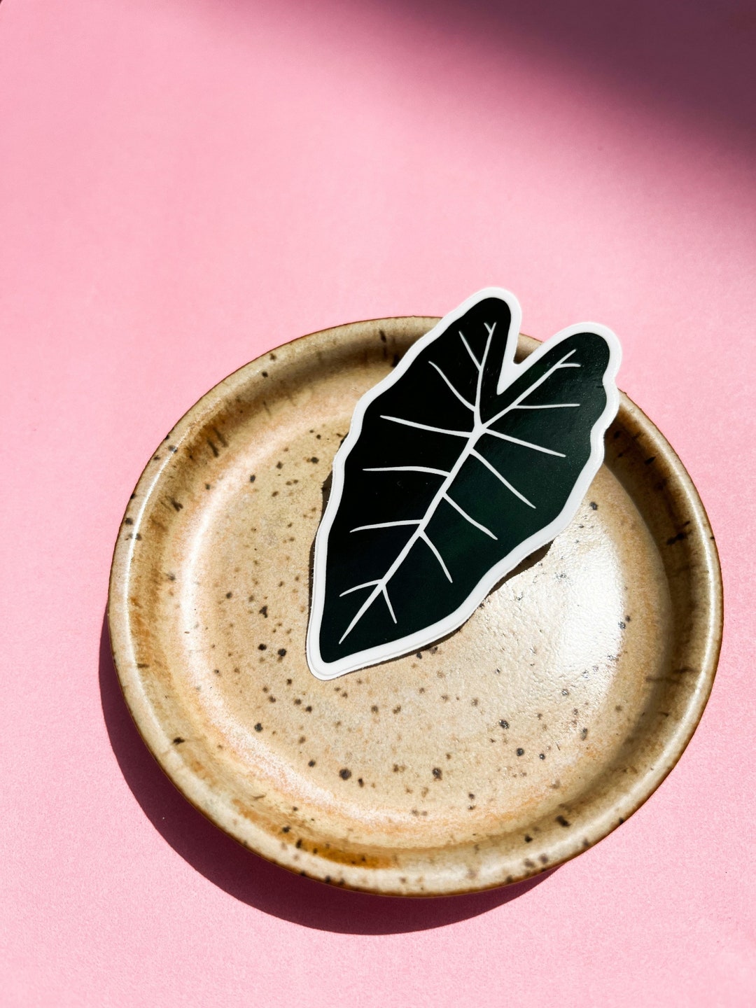 Alocasia Plant Leaf Sticker, House Plant Sticker, Gift for Plant Lady ...