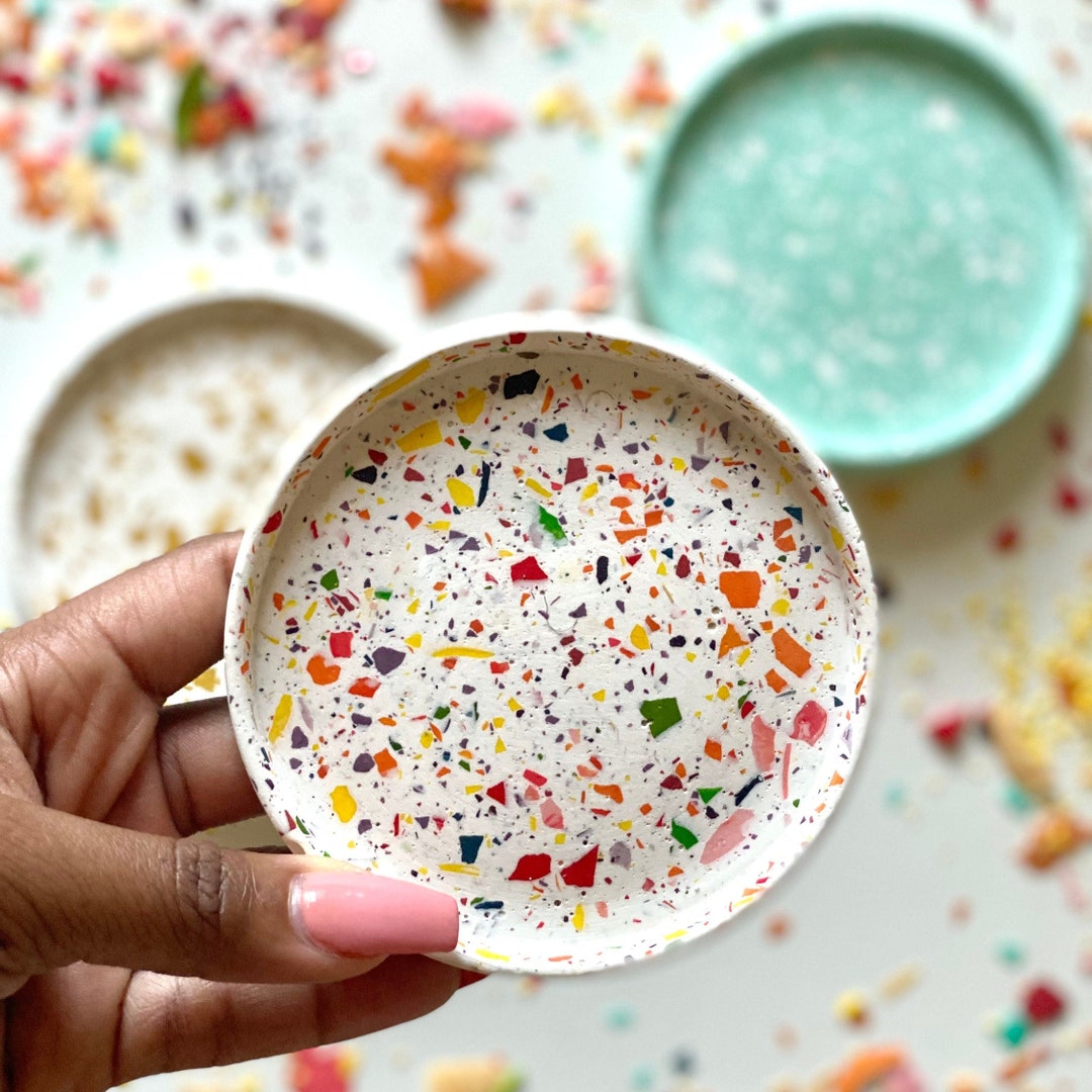 Terrazzo Coaster & Trinket Trays Jesmonite Coasters Home Decor ...