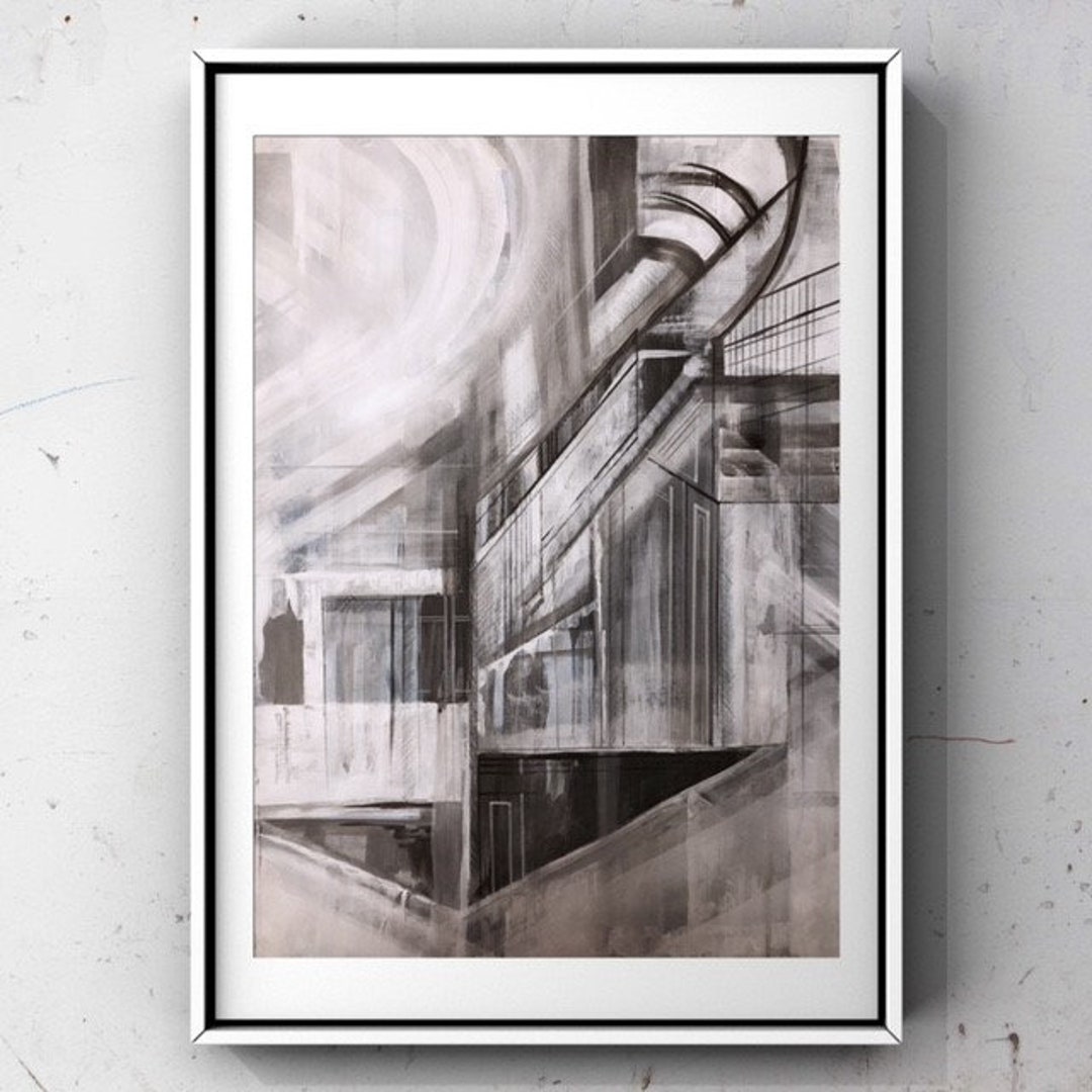 Contemporary, Modern, Architecture, Painting Wall Art, Home Décor ...