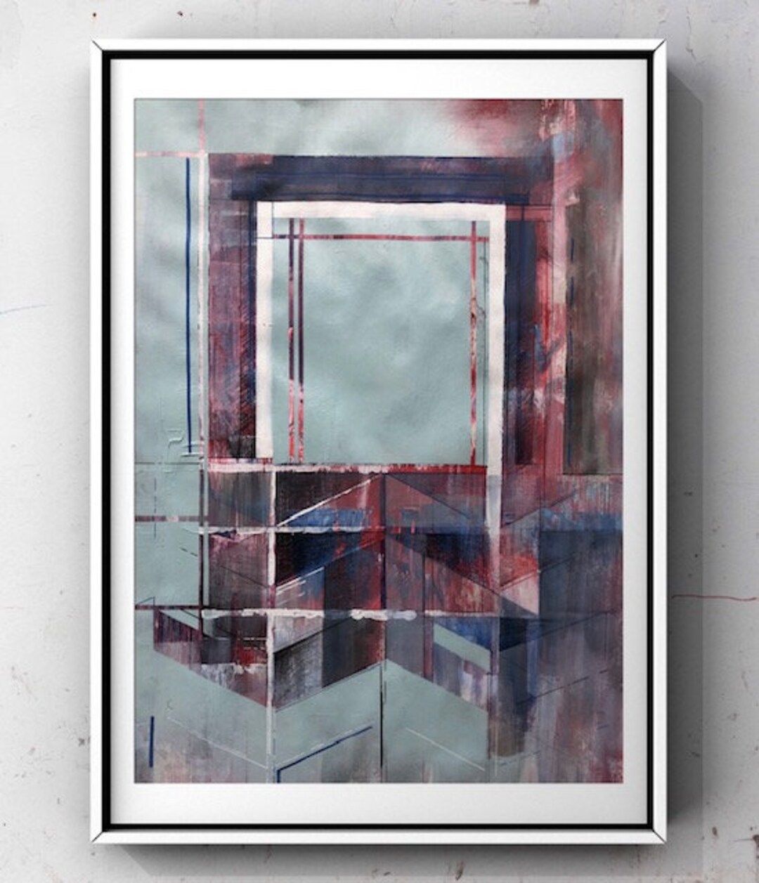 Contemporary, Modern, Architecture, Painting Wall Art, Home Décor ...