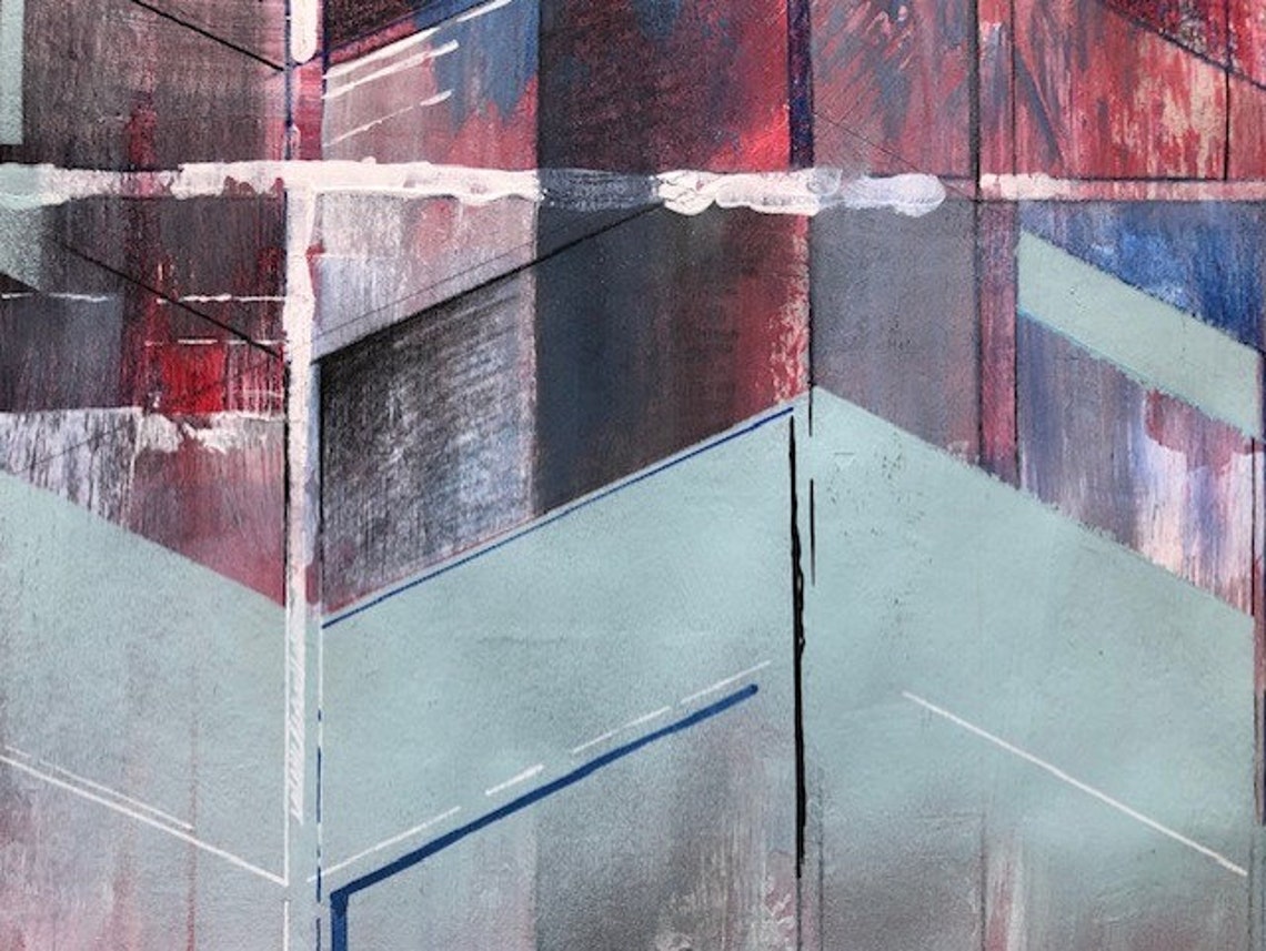 Contemporary, Modern, Architecture, Painting Wall Art, Home Décor ...
