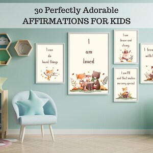 PRINTABLE ADORABLE Affirmation | Cards | for Kids | Growth Mindset ...
