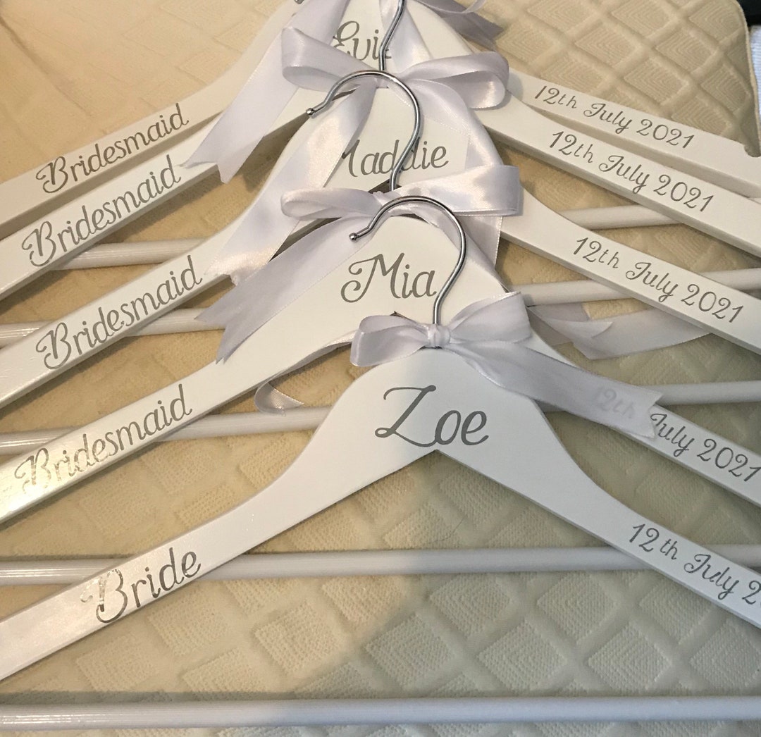 Personalised Hangers - Wedding, Prom Qty 1-4 - Etsy UK