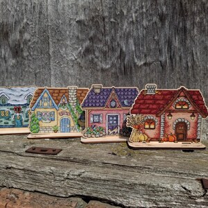 DIY Wooden Christmas House Embroidery Kit, Holiday Decor - Etsy