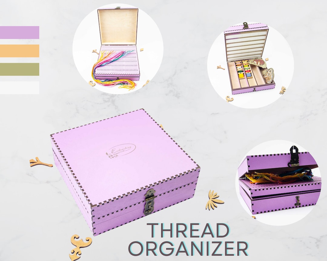 Wooden Organizer for Threads and Small Accessories/organizer for Floss ...
