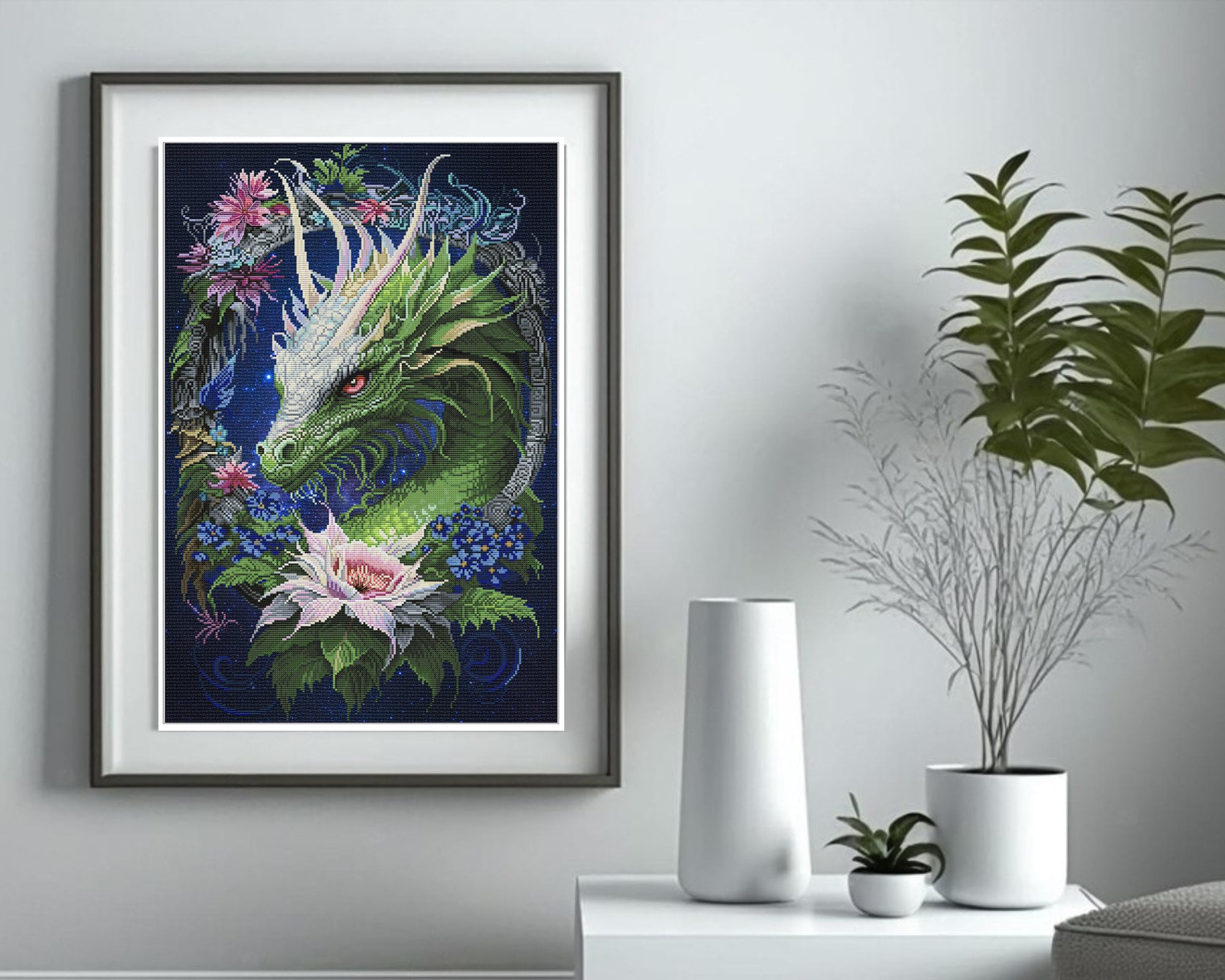 Cross Stitch Kit the Dragon, Set of Tapestries. Needlework/long ...