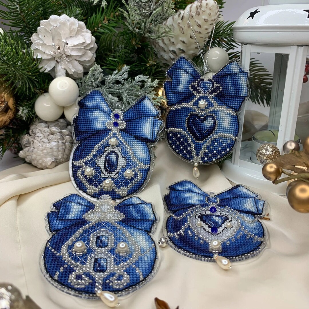 DIY Christmas Tree Toy Kit "royal Ball", Embroidery Kit, Christmas Tree ...