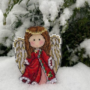 DIY Christmas Toy Kit "christmas Angel", Embroidery Kit, Christmas ...