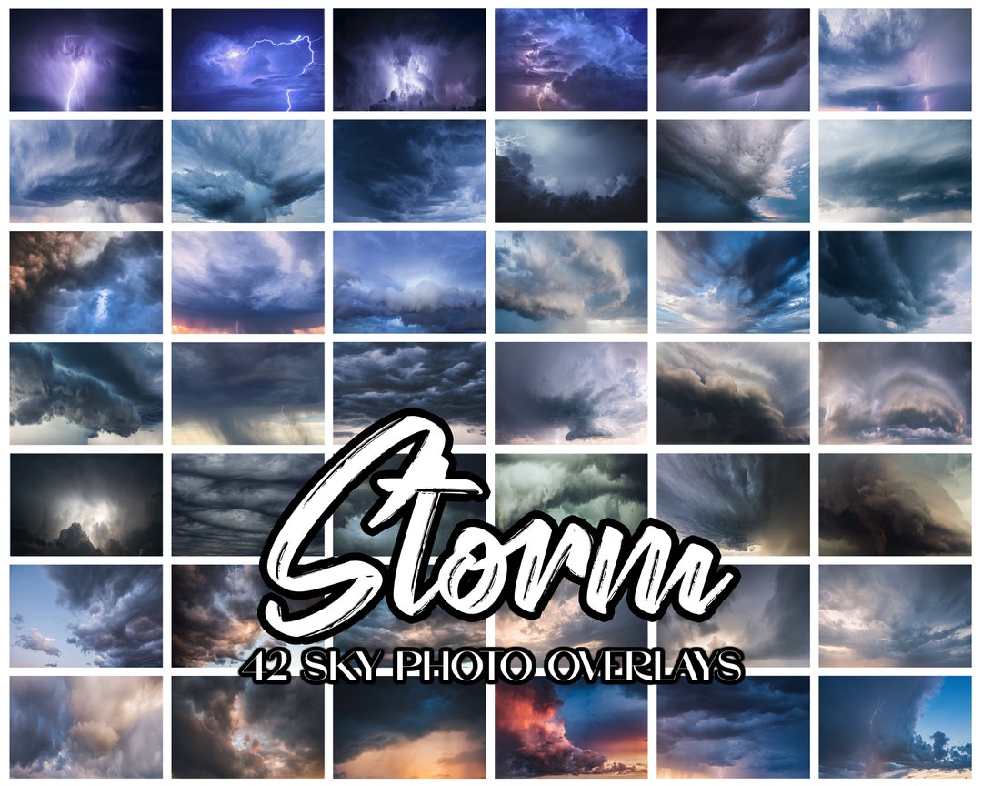 Sky Photo Overlays, 42 High-resolution Skies, Realistic Sky, Sky ...