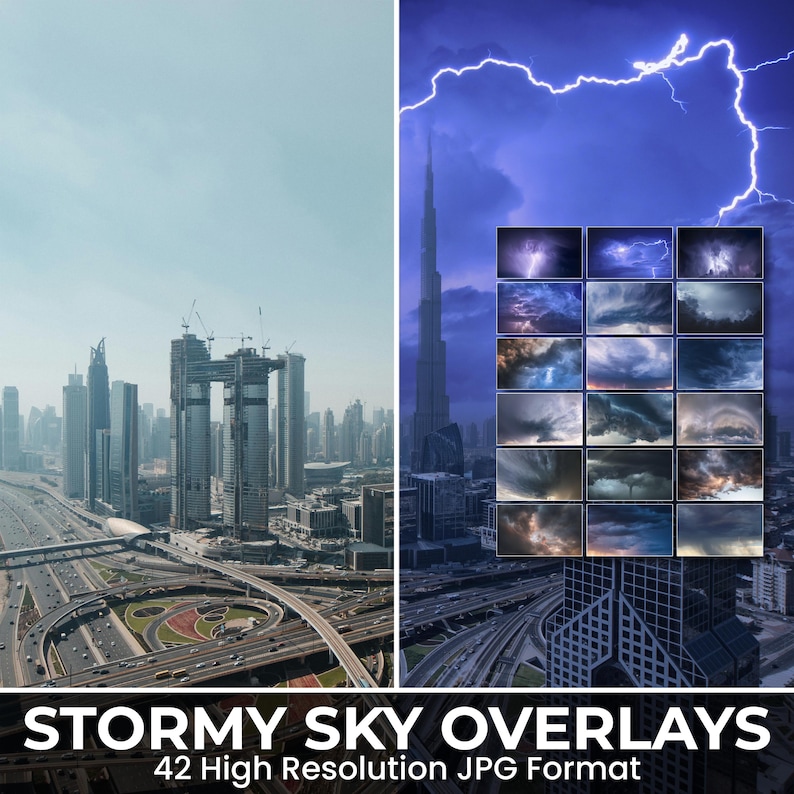 42 High-resolution Sky Overlays | Stormy, Dramatic and Moody Skies for ...
