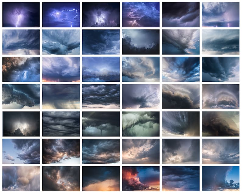 Sky Photo Overlays 42 High-resolution Skies Realistic Sky - Etsy