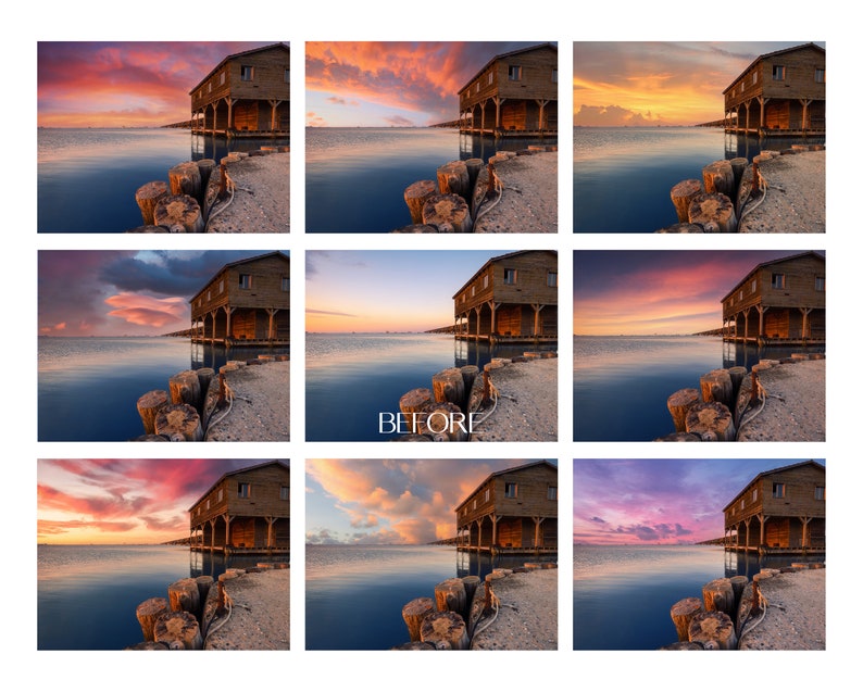 Sunset Sky Overlays for Photoshop Editing | Golden Hour & Romantic ...