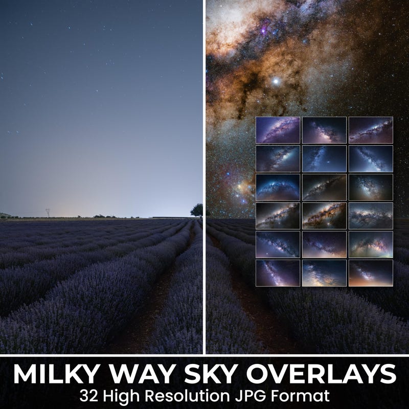 Colorful Milky Way Landscape - Etsy