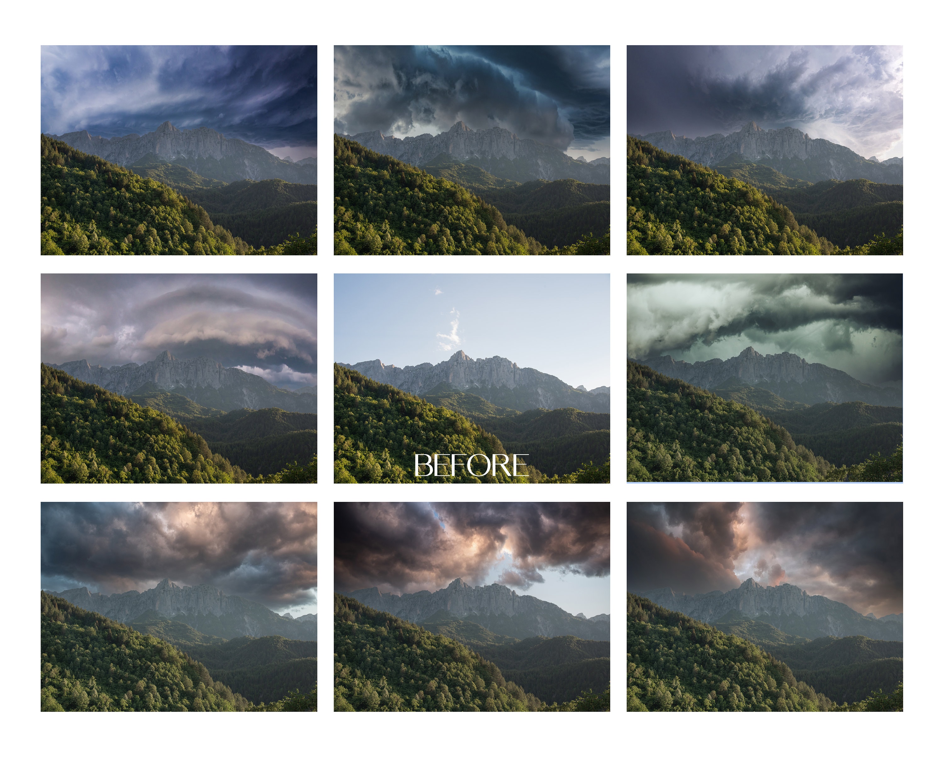 Sky Photo Overlays, 42 High-resolution Skies, Realistic Sky, Sky ...