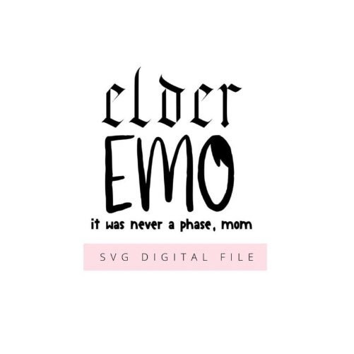 Elder Emo SVG Scene Kid Emo SVG Digital File Never A - Etsy