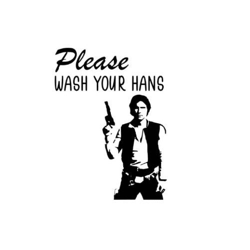 Wall Décor Wall Decals & Murals Star Wars Inspired Vinyl Decal Wash ...