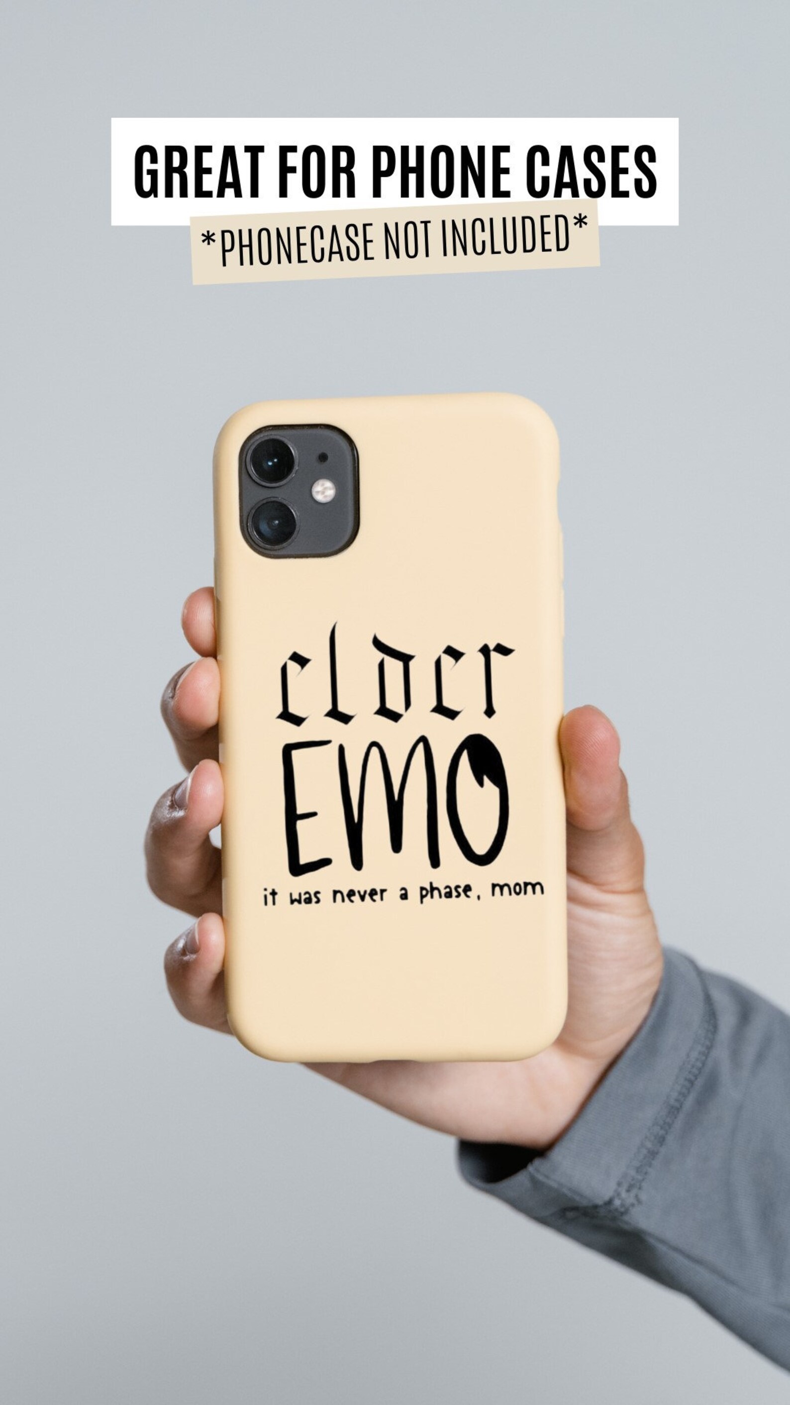 Elder Emo SVG | Scene Kid | Emo SVG | Digital File | Never A Phase - Etsy