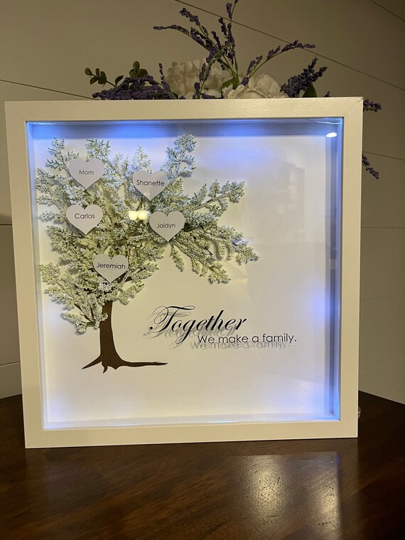 Family Tree Shadow Box | Etsy