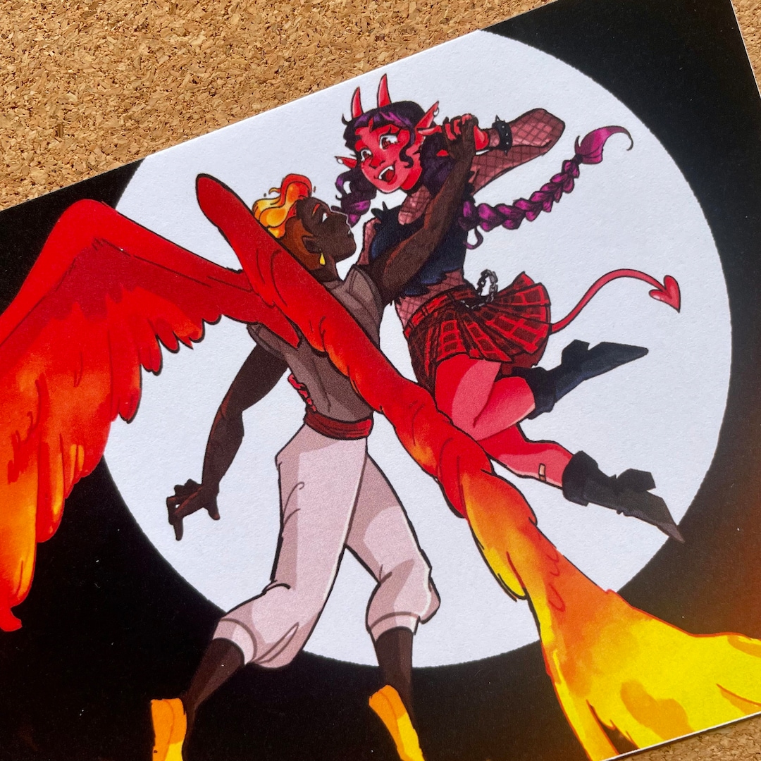 Dimension 20 Fantasy High Sophomore Year Fig & Ayda, Figayda, Art Print ...