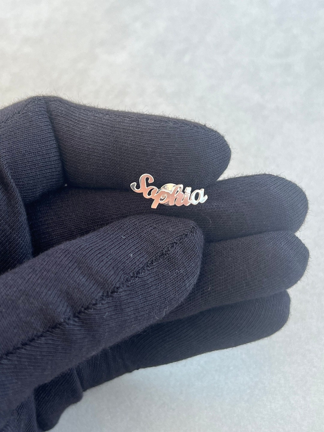 Personalized Name Stud Earring: 925k Sterling Silver - Etsy