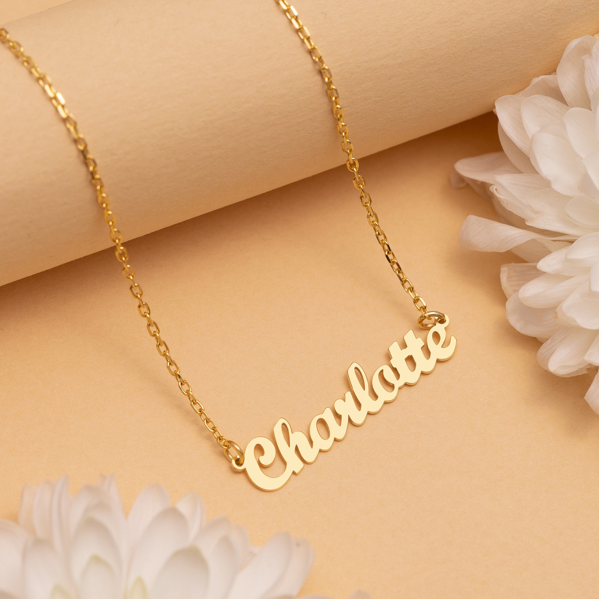 Sterling Silver Name Necklace: Personalized Custom Jewelry - Etsy