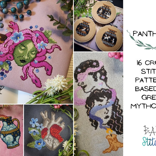 Greek Mythology Cross Stitch Kit - Etsy UK