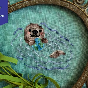 Sea Otter Cross Stitch Pattern Bundle, Beginner Cross Stitch, Sea Otter ...