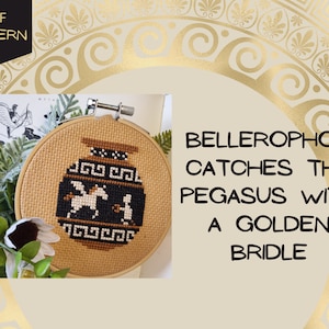 Greek Amphoras Cross Stitch Pattern, Hercules and the Hydra, Siren ...