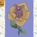 Bat in a Flower Cross Stitch Pattern, Wildlife Art, Gift for Batlover ...