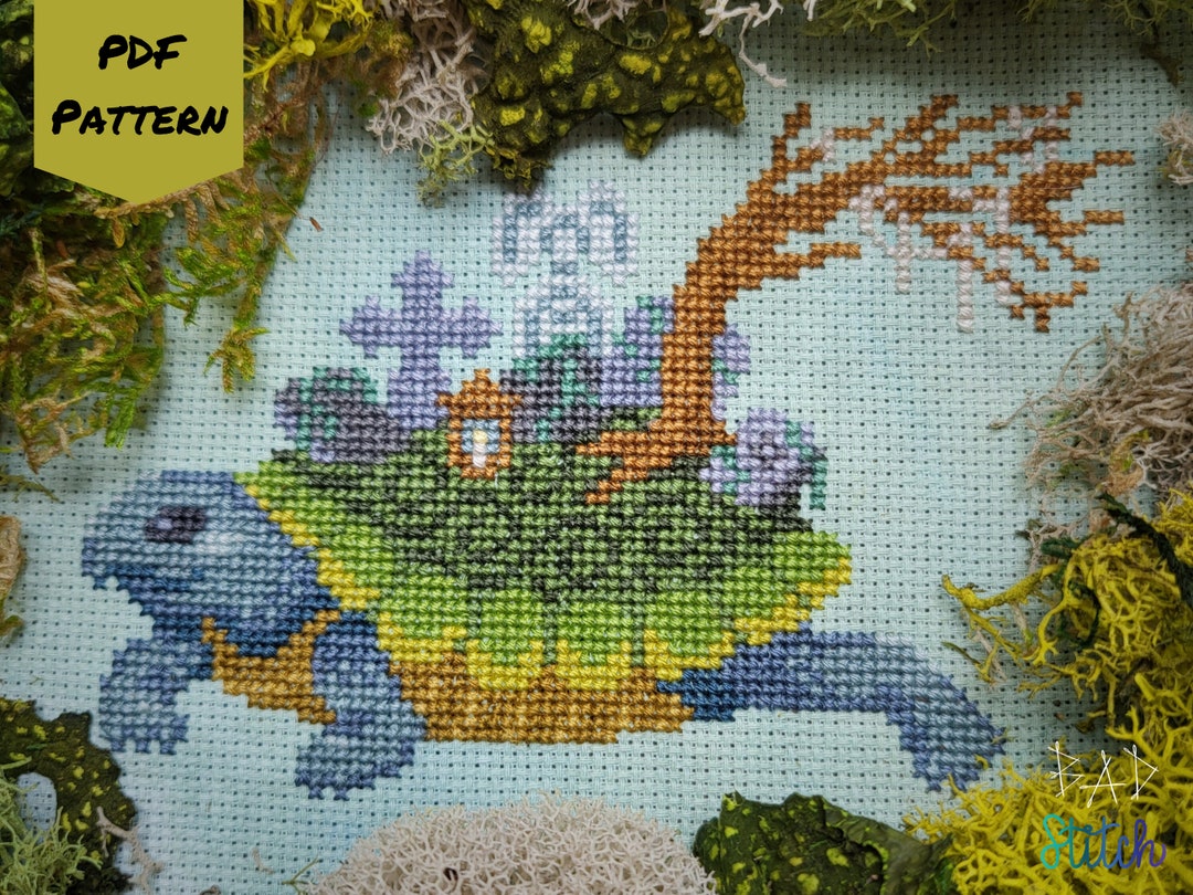 Protector of the Dead Cross Stitch Pattern Pdf, Tortoise Cemetery ...