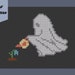Keeping Spring Alive Cross Stitch Pattern, Ghost in Springtime Design ...