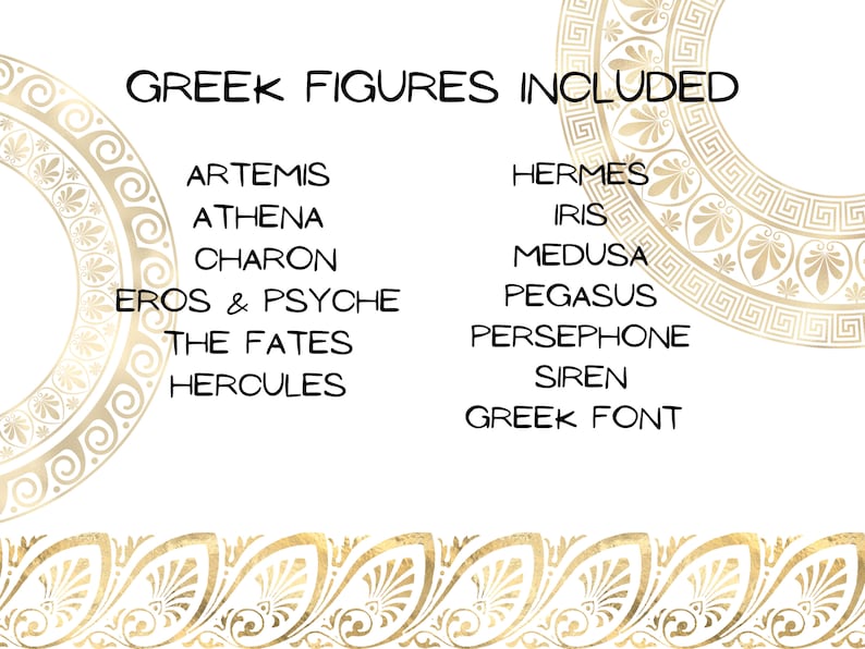 Pantheon Cross Stitch Pattern Bundle Greek Mythology Goddess - Etsy