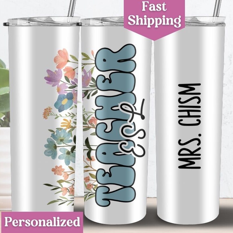 Personalized Teacher Cup - Etsy