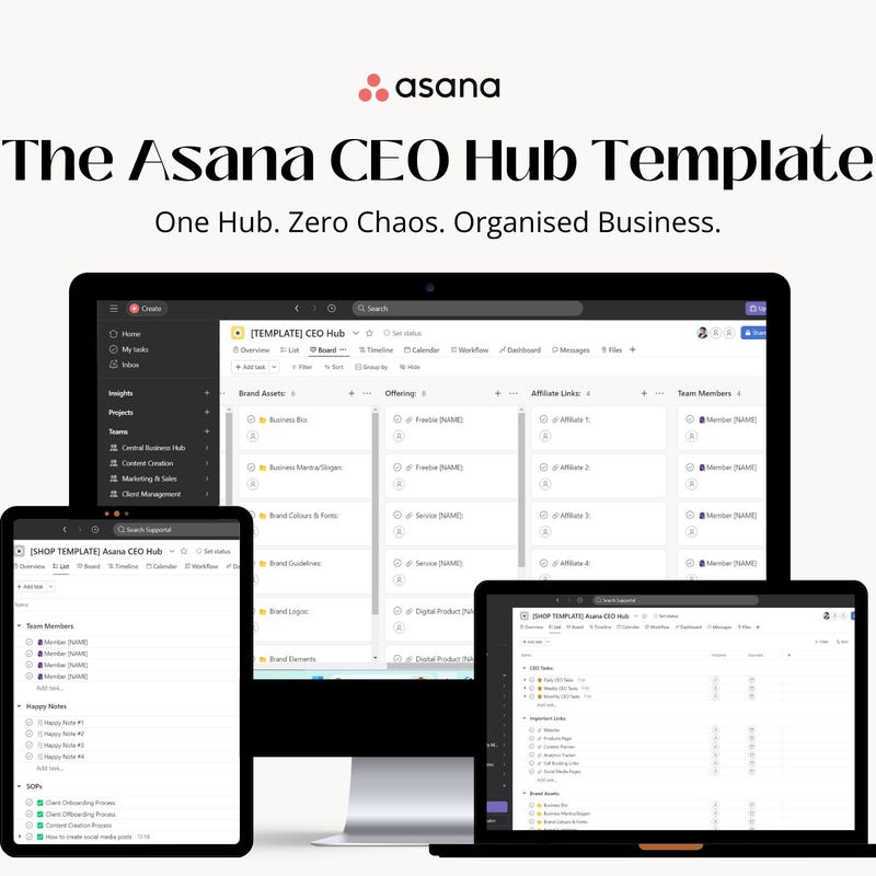 Asana Business Management - Etsy
