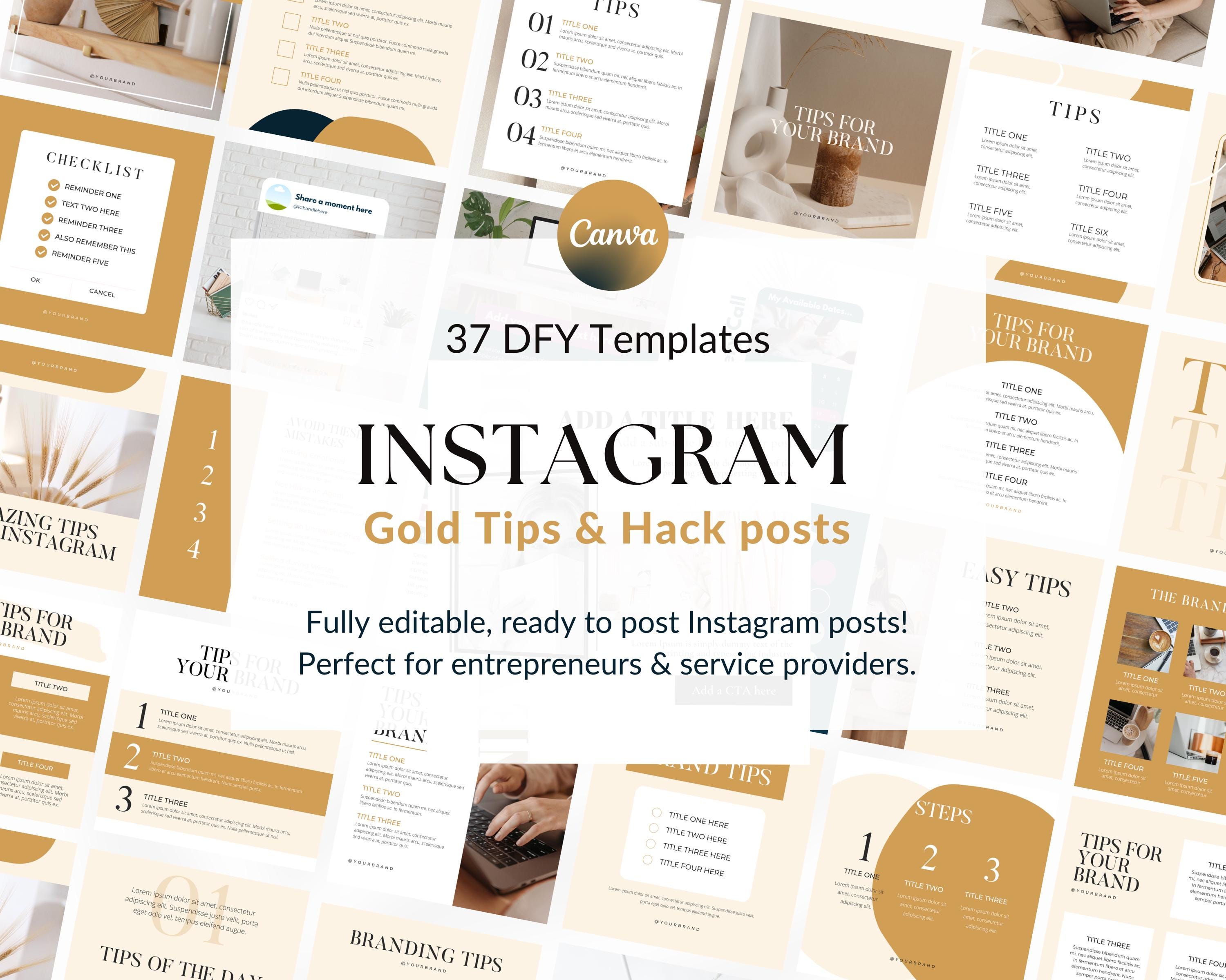 37 Instagram Post Templates Social Media Templates Canva Instagram ...