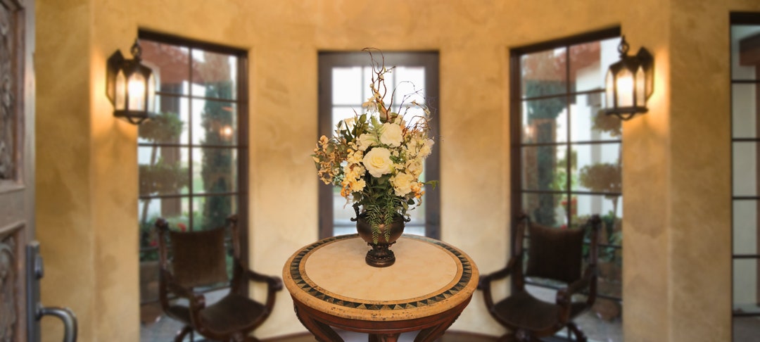 Floral Centerpiece, Foyer Table, All Around Views - Etsy