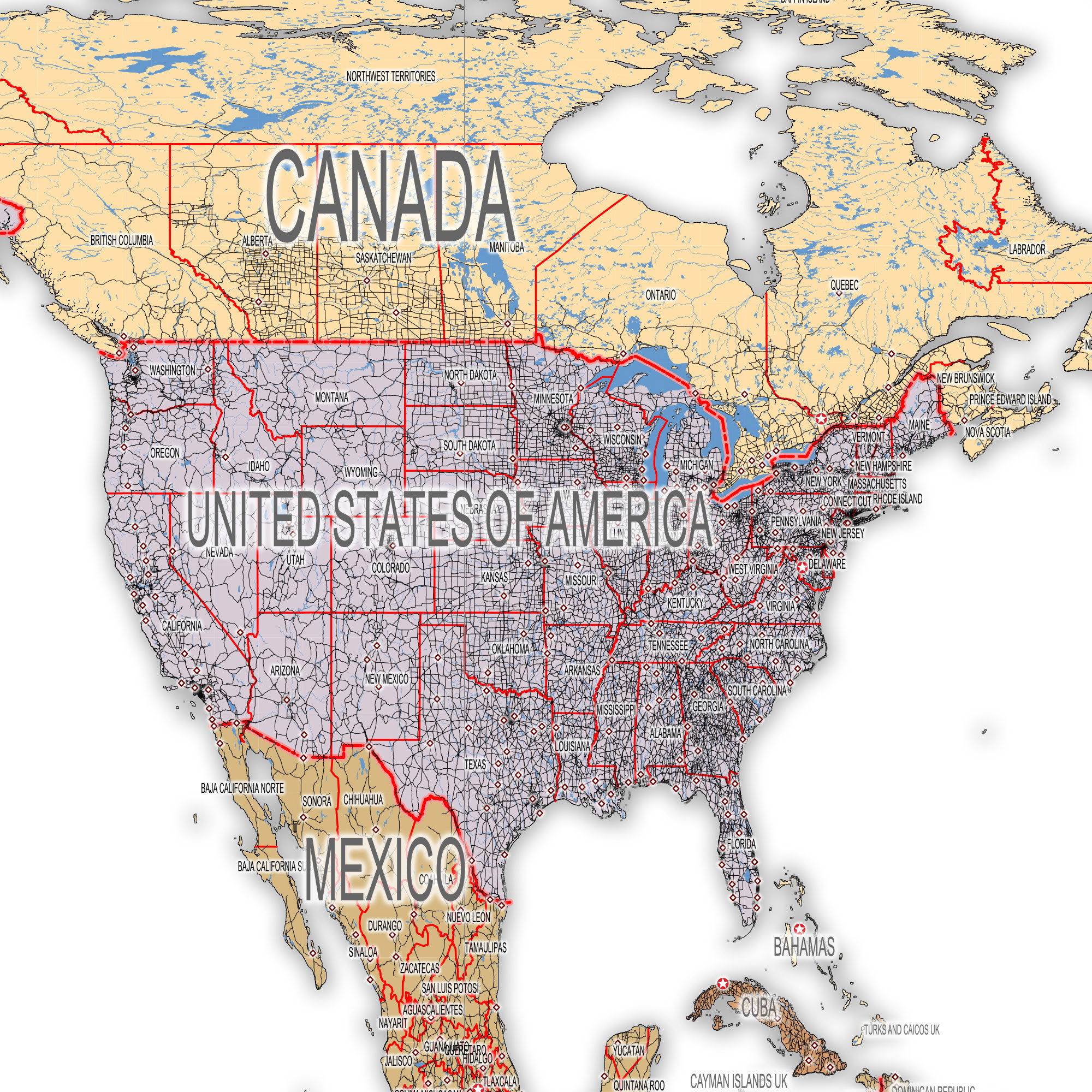 World Map Gall-peters Projection, Wall Art 36'x24' Wall Decor Satin ...