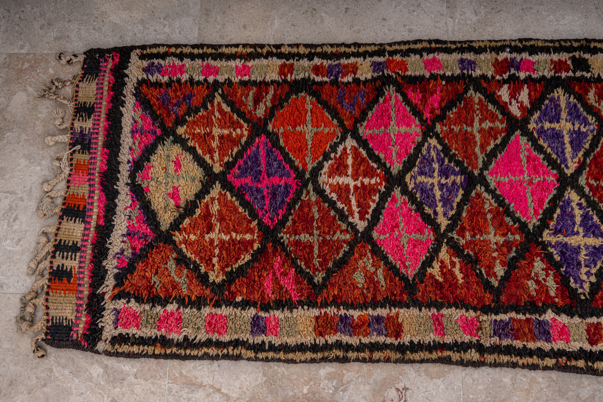 Iraqi Rug Handmade Rug Large Rug 13.05ft X 2.46ft Vintage Rug Area Rug ...