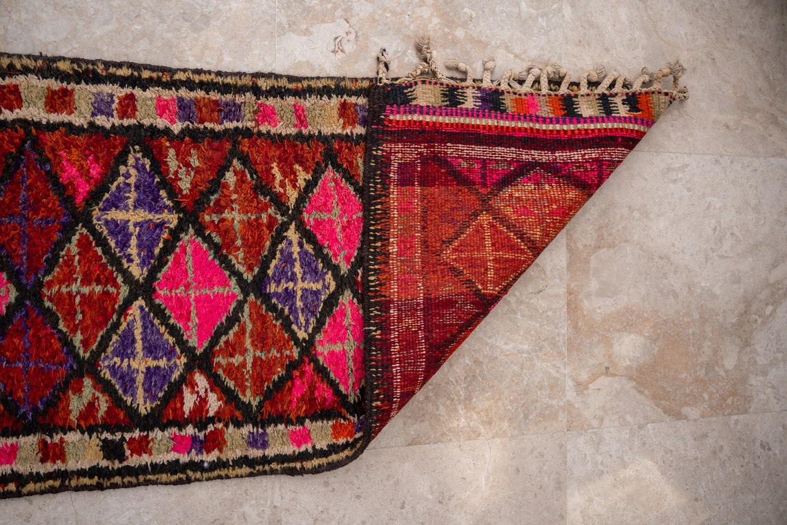 Iraqi Rug Handmade Rug Large Rug 13.05ft X 2.46ft Vintage Rug Area Rug ...