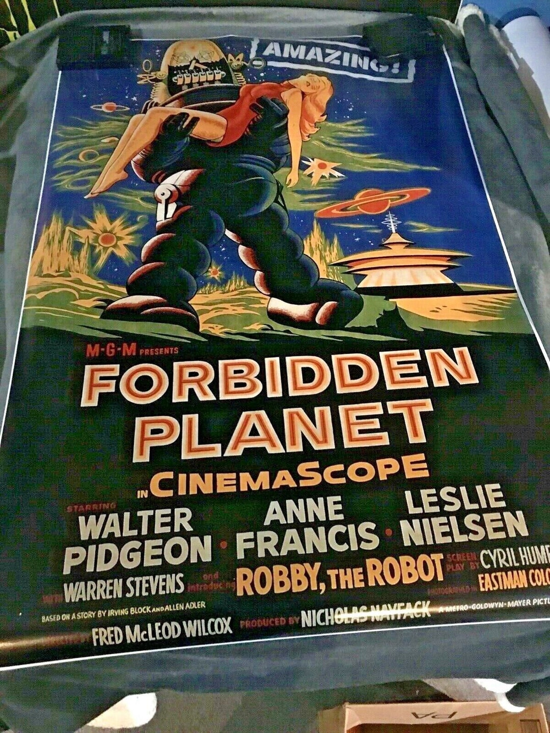 FORBIDDEN PLANET Movie POSTER 24x36 1956 Sci-fi - Etsy