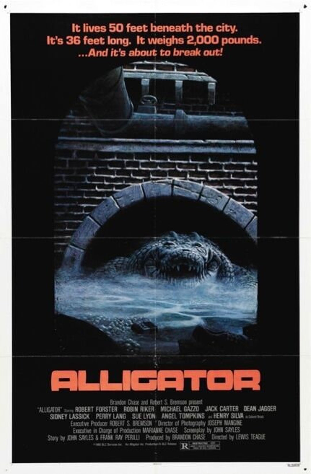 ALLIGATOR Movie Poster Horror 80's VHS Monster Rare - Etsy