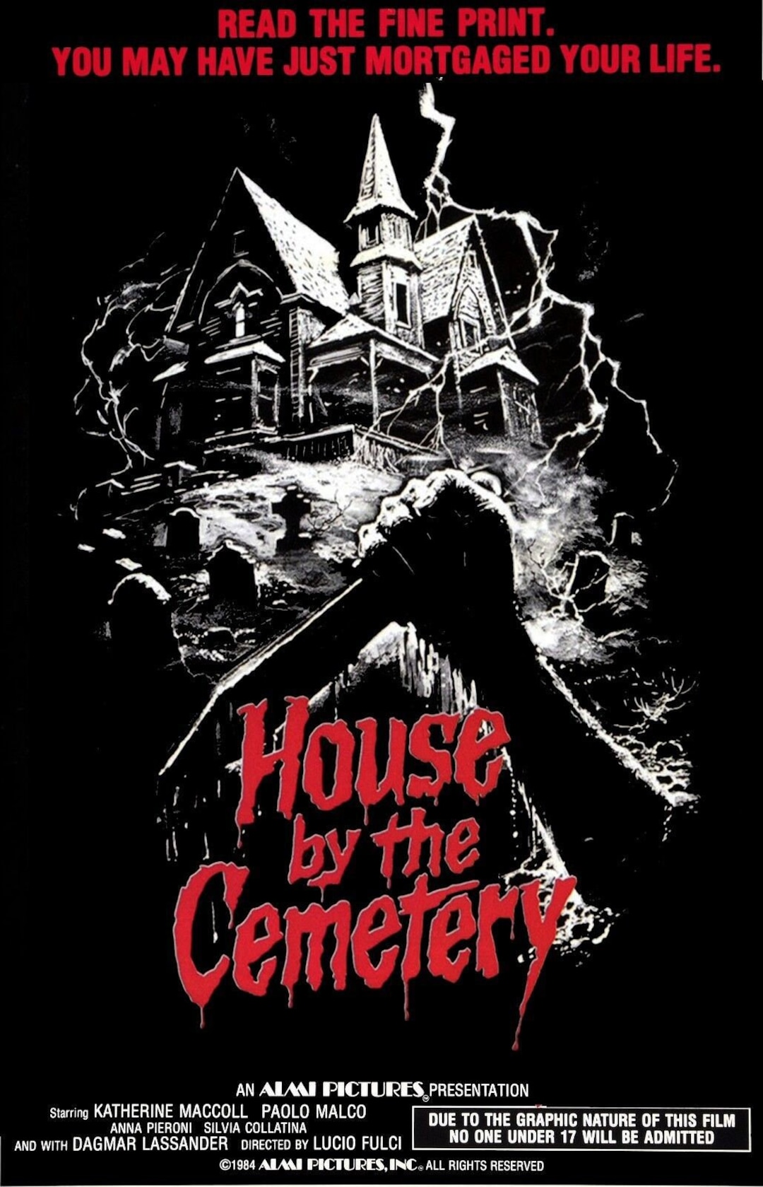 House by the Cemetery Movie Poster Horror Gore Lucio Fulci - Etsy