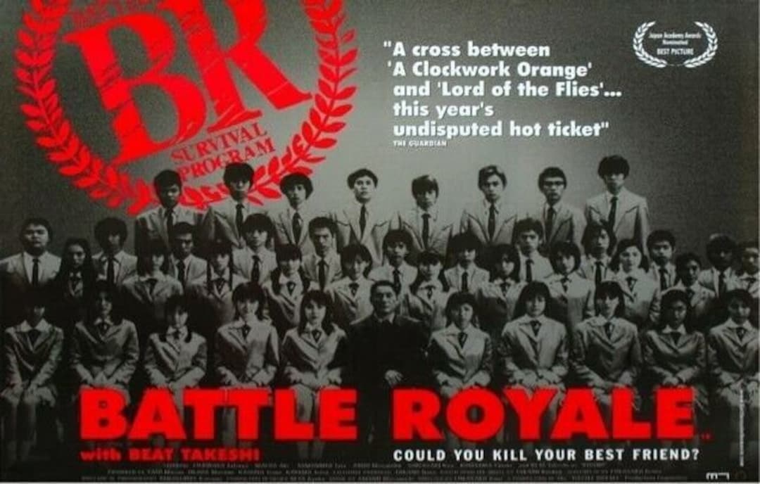 BATTLE ROYALE Movie Poster Japanese Horror - Etsy