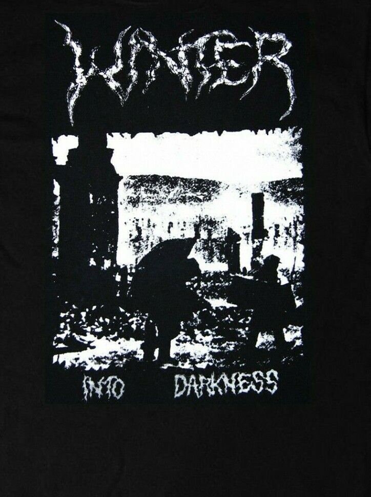 Winter "into Darkness" Black T Shirt Doom Death Metal Osdm - Etsy