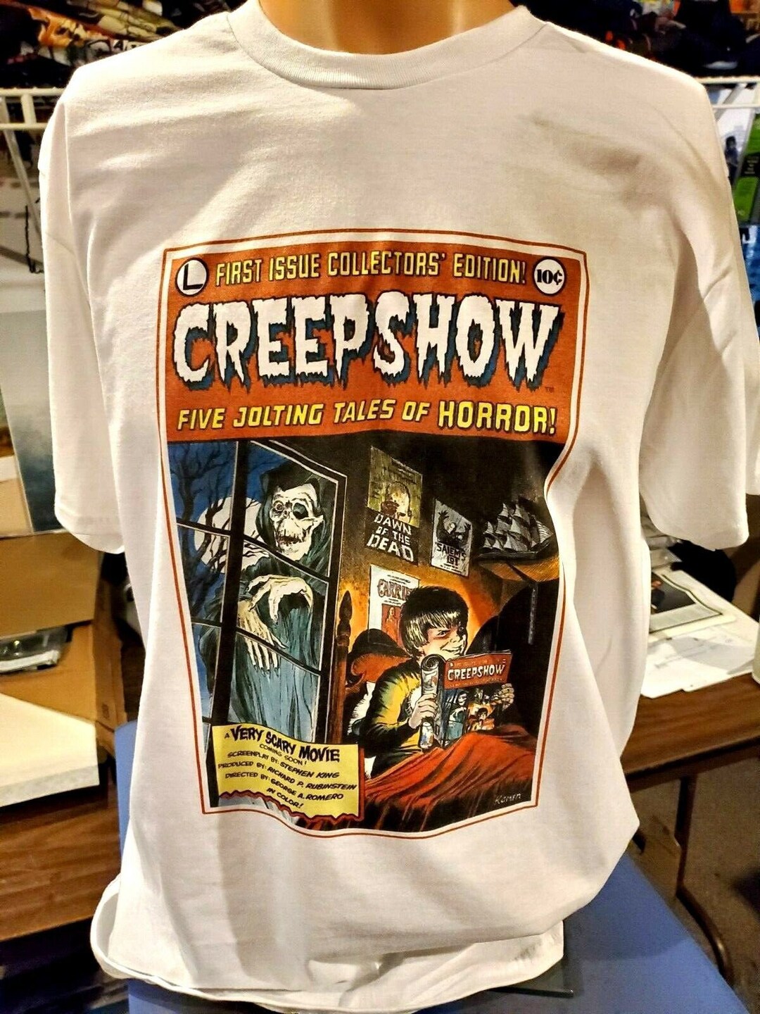 Creepshow "comic Book" Movie Shirt - White Tee - Etsy