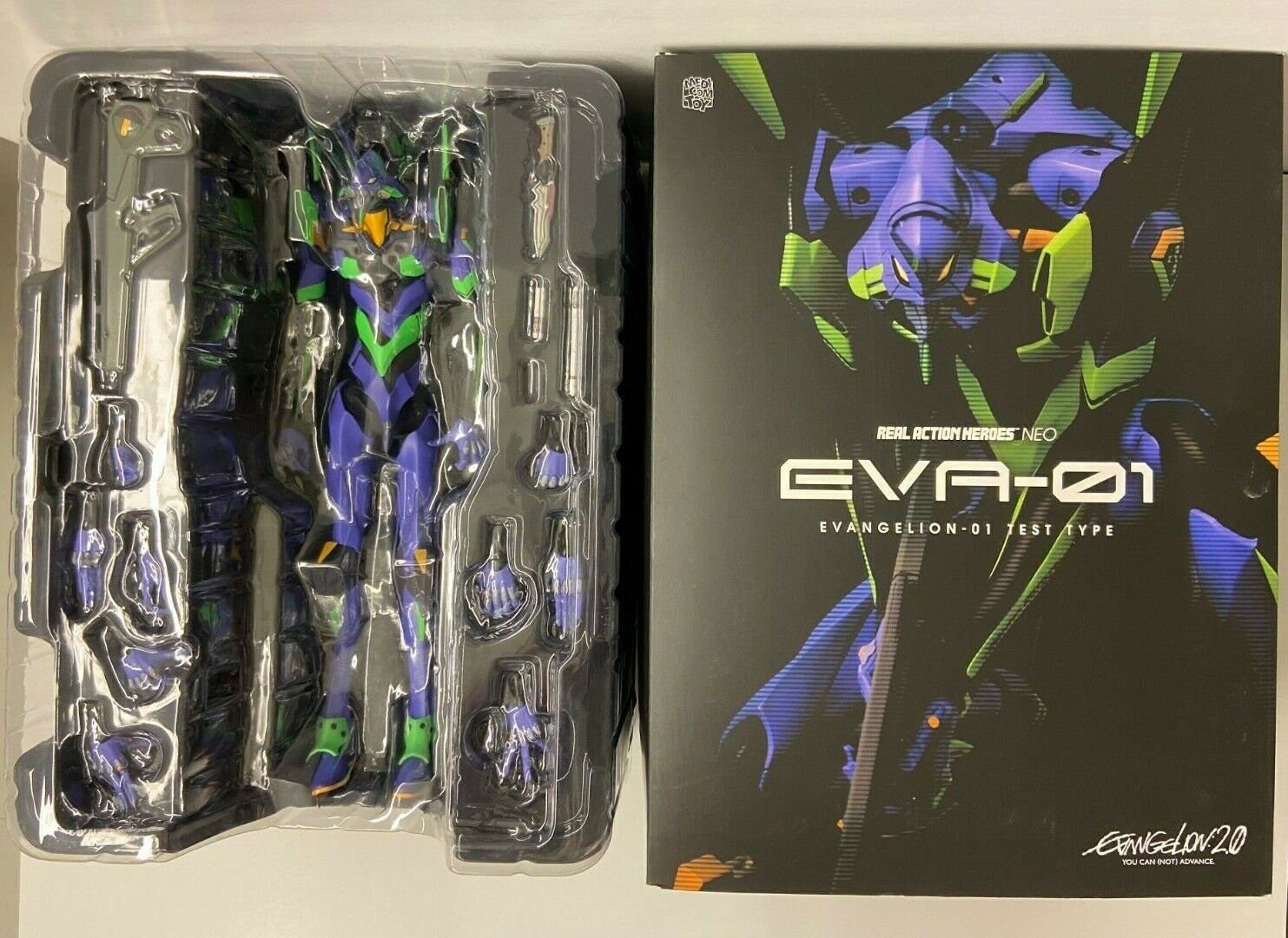 Loose RAH NEO First Unit EVA 01 Evangelion 2.0 With Box Weapons Medicom Etsy