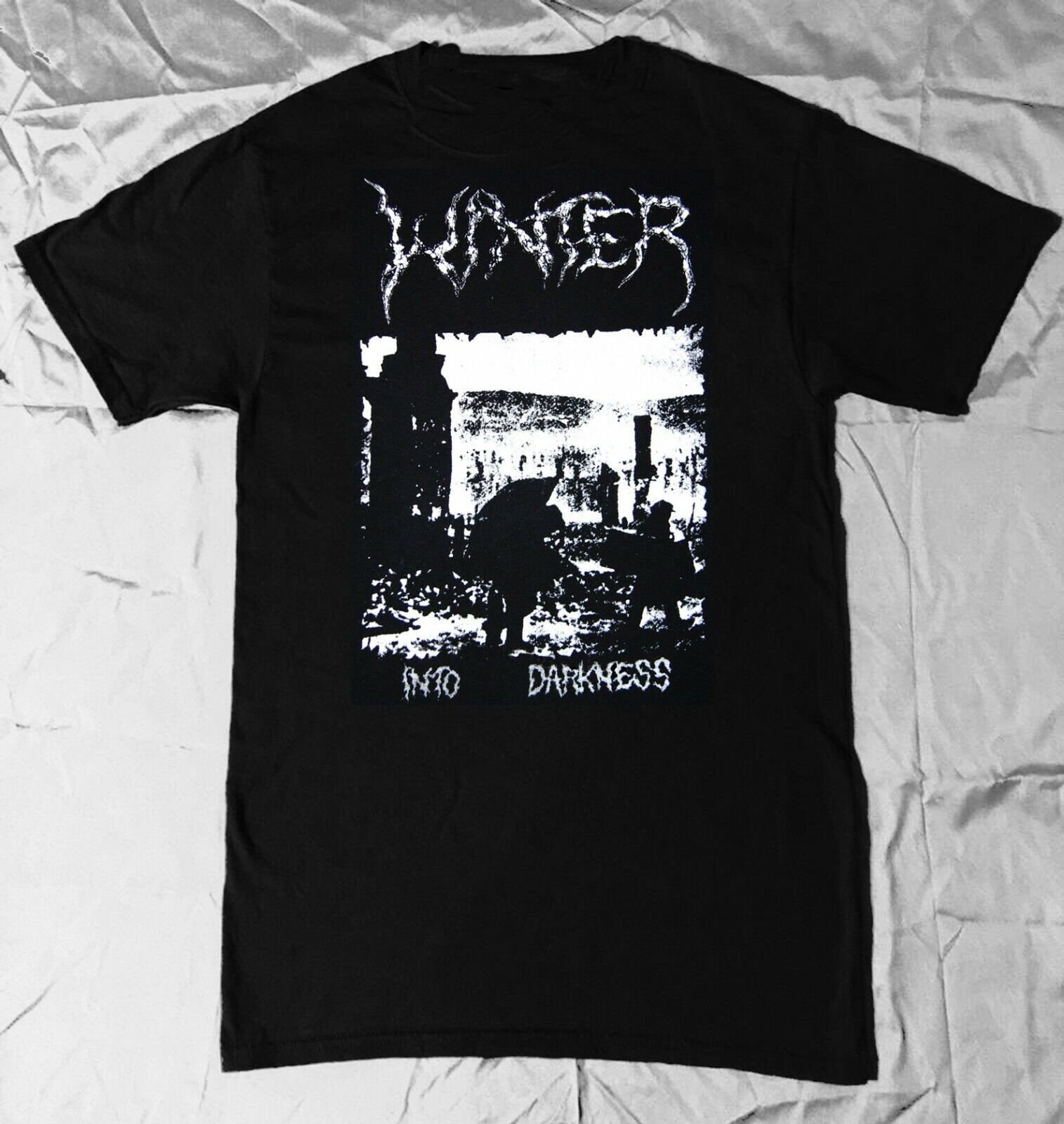 Winter into Darkness Black T Shirt Doom Death - Etsy