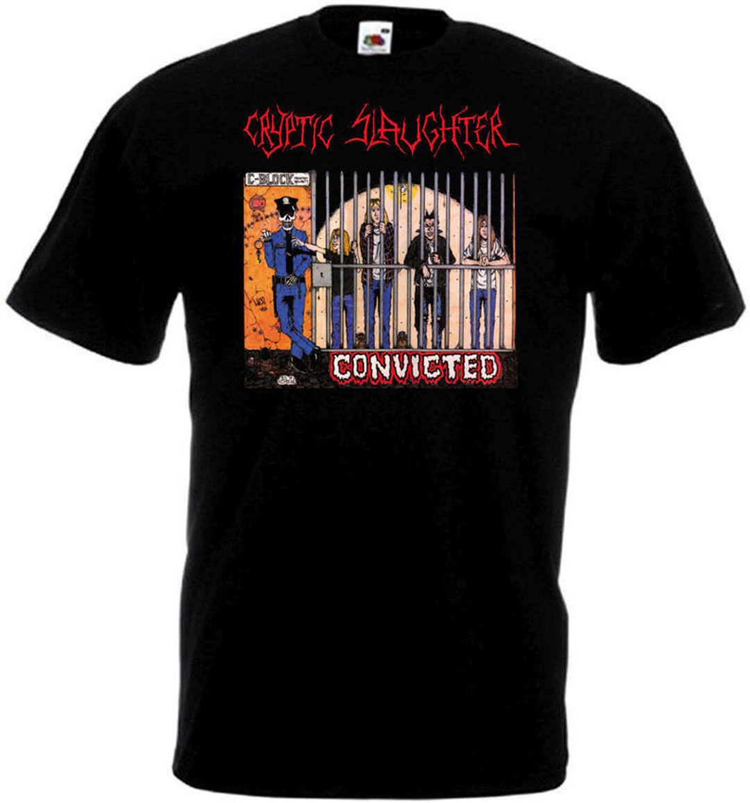 CRYPTIC SLAUGHTER Convicted Album Art Shirt Metal Hardcore Thrash Music ...