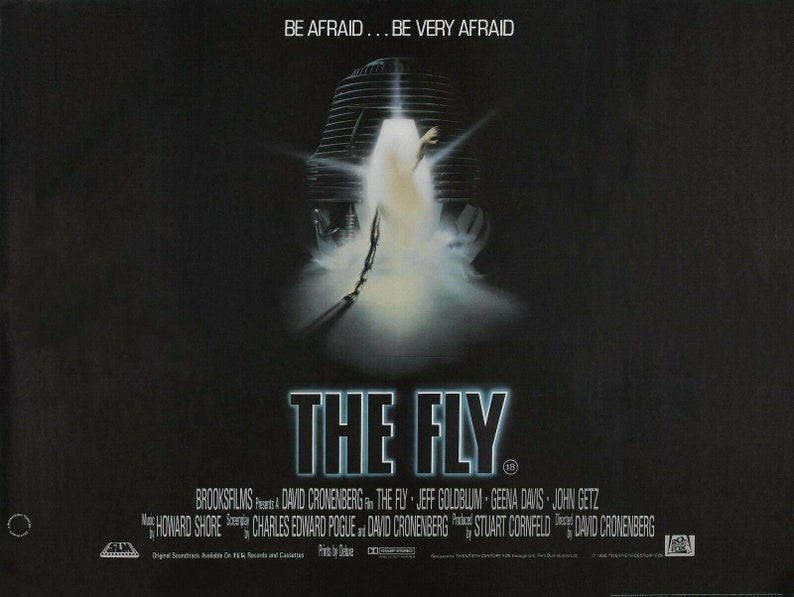 THE FLY Movie Poster 1986 Jeff Goldblum David Cronenberg - Etsy